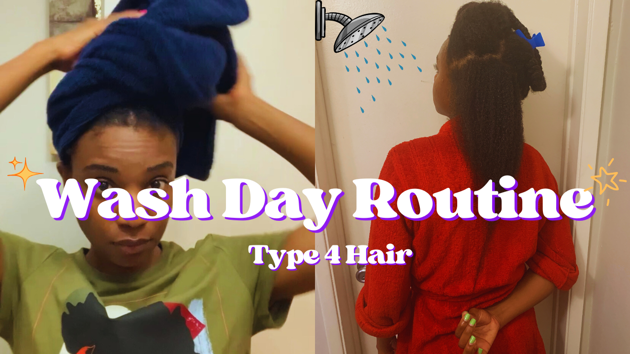 MY TYPE 4 HAIR WASH DAY ROUTINE FOR LENGTH RETENTION | HOW TO GROW LON ...